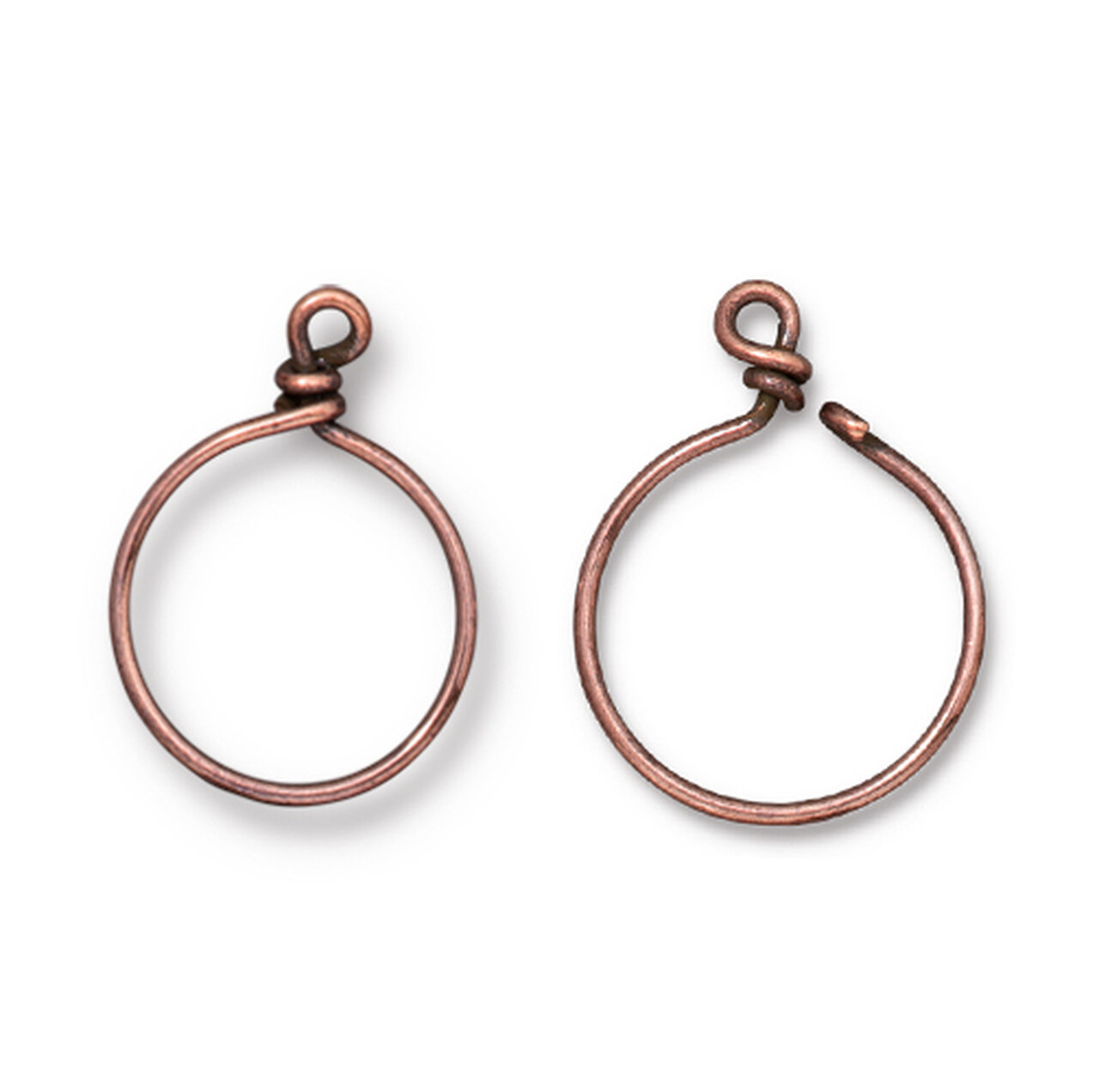 Основа-подвеска для нанизывания, 28х20мм, TierraCast, базовый материал - латунь, медная с чернением, 1 шт.