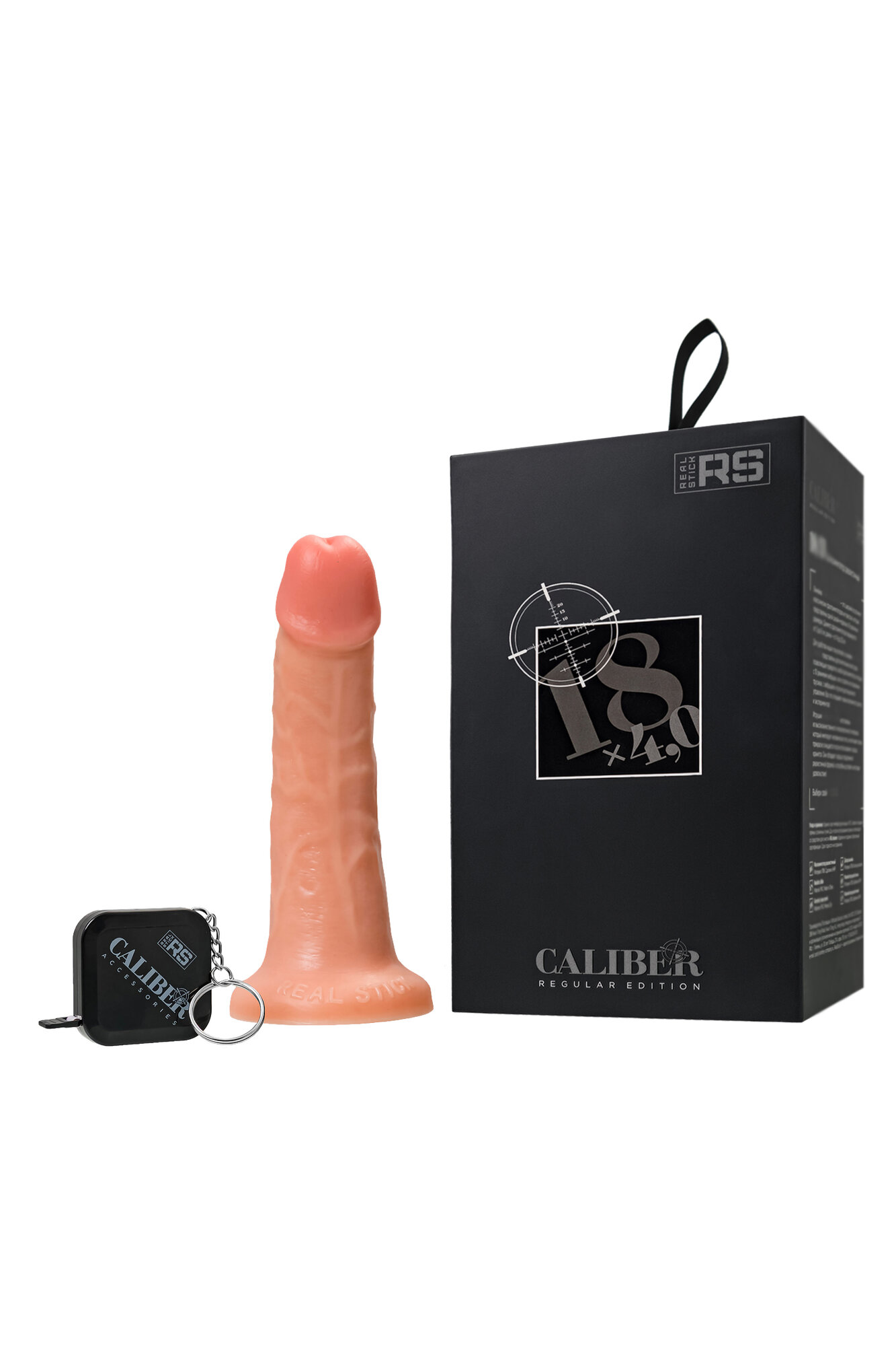 Фаллоимитатор реалистичный RealStick CALIBER, 18 см, Ø4