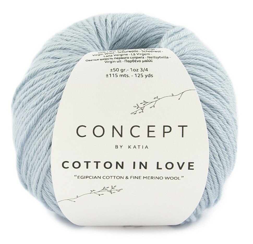 Пряжа #1249.65 Cotton in Love 50 г 115 м Katia