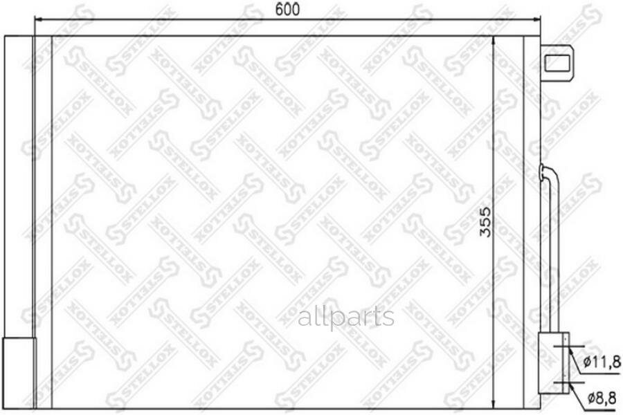 STELLOX 1045416SX радиатор кондиционера! \ Opel Corsa 1.0-1.4 06>