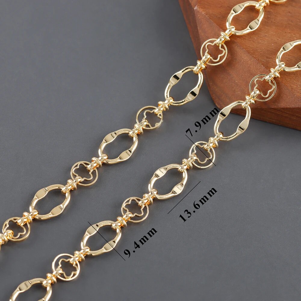 Цепочка GUFEATHER C257 для создания украшений из меди и металла 18k