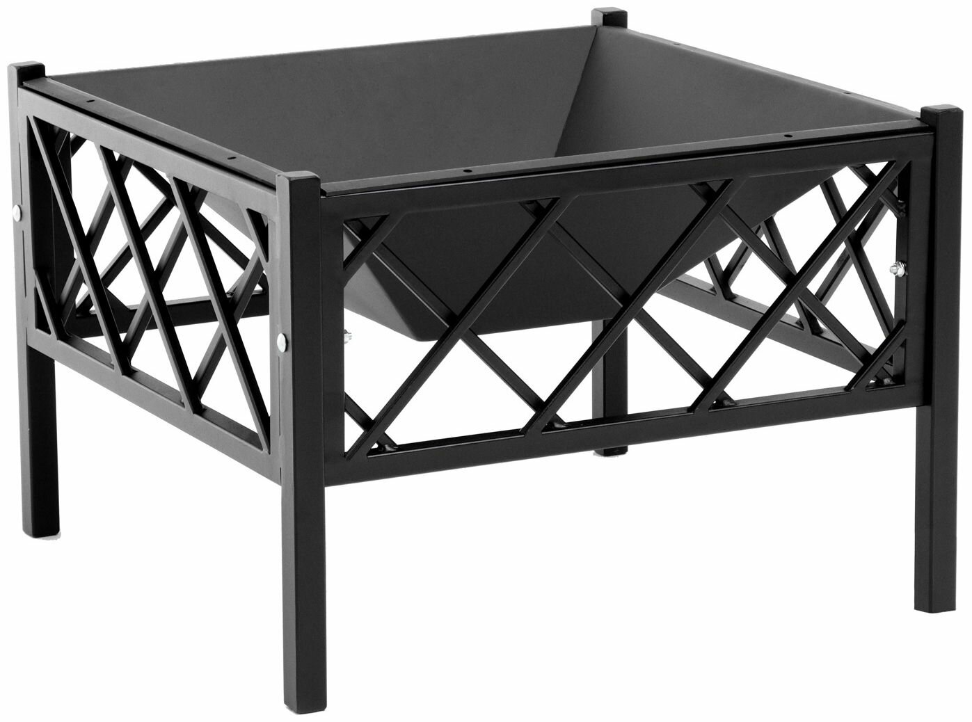 Очаг для костра "Брюгге", костровая чаша, для приготовления еды на даче, 57х57х40 см