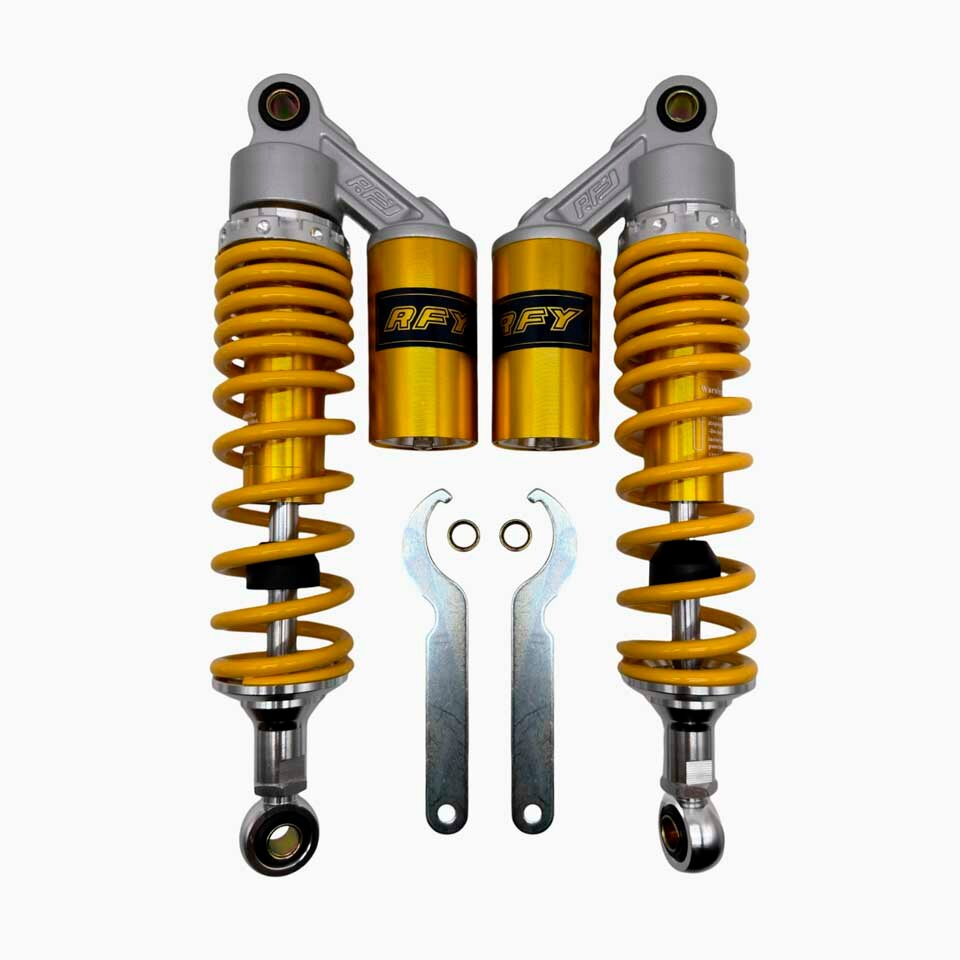 Амортизаторы задние на мотоцикл (L-320мм, D1-21мм, d1-12мм) газомаслянные