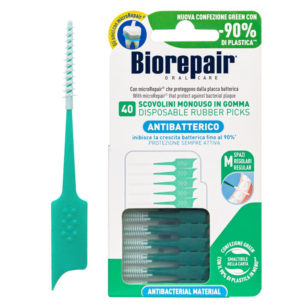 Одноразовые силиконовые ершики Biorepair Picks Regular M, 40 шт