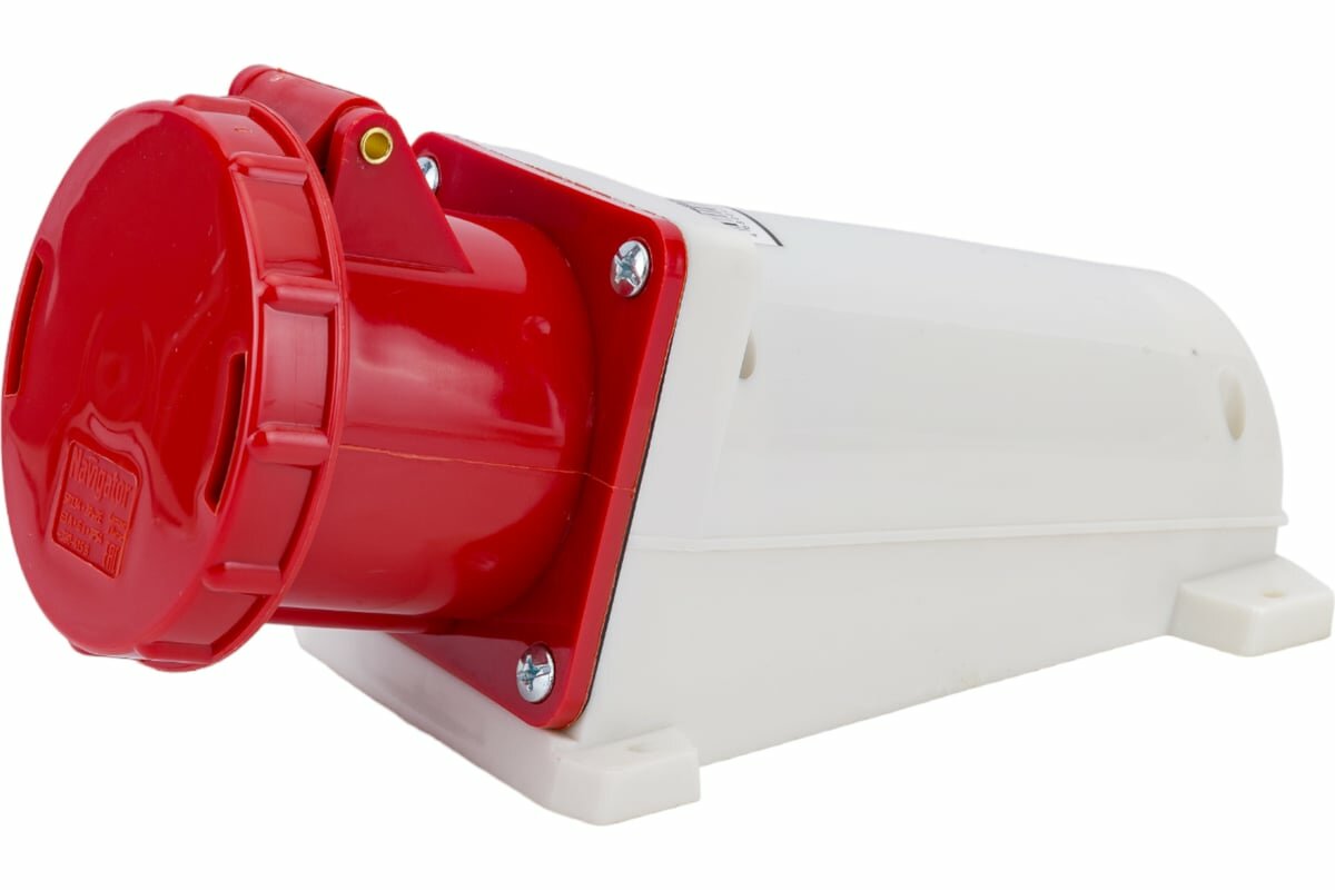 Navigator NCA-SR134-63-380 стационарная наружная розетка 63A 3P+PE IP54 14301