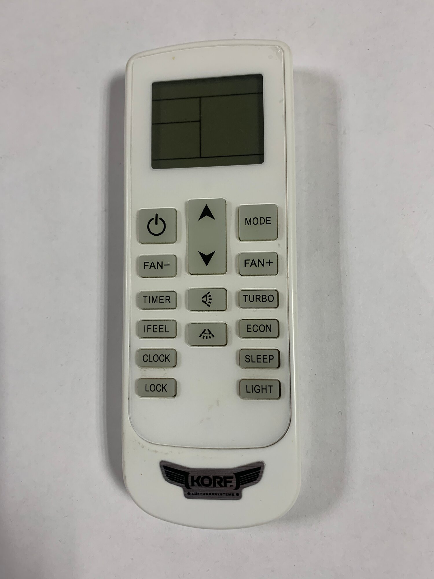 Korf NT-06A (Kentatsu KIC-126) пульт оригинальный для кондиционеров