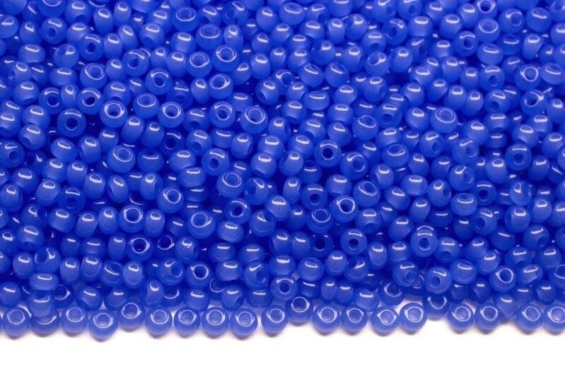 Бисер Preciosa Чехия №32010 голубой 10/0, 5 гр,1 шт.