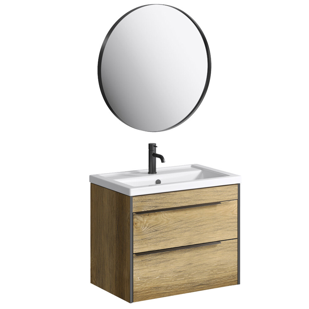 Мебель для ванной Aqwella Fargo 70 дуб балтийский