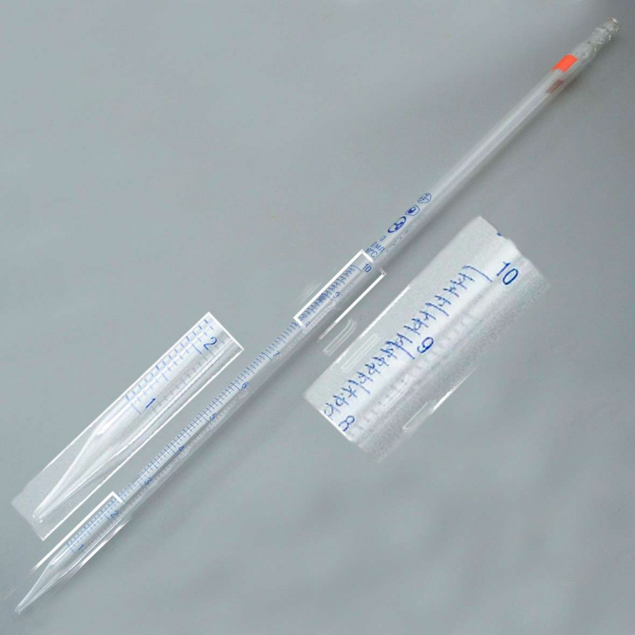 Пипетка градуированная 2-2-2-10, ГОСТ 29228-91, упаковка 1 шт