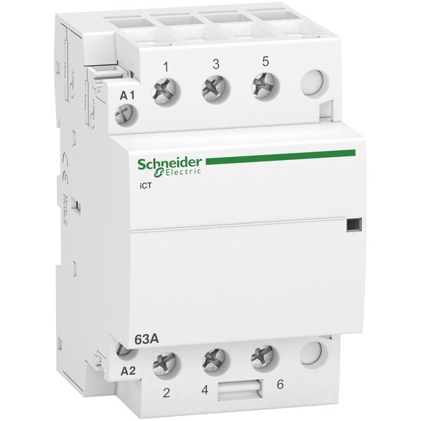 Контактор модульный 3НО 220/240В АС Acti 9 iCT63A Schneider Electric A9C20863
