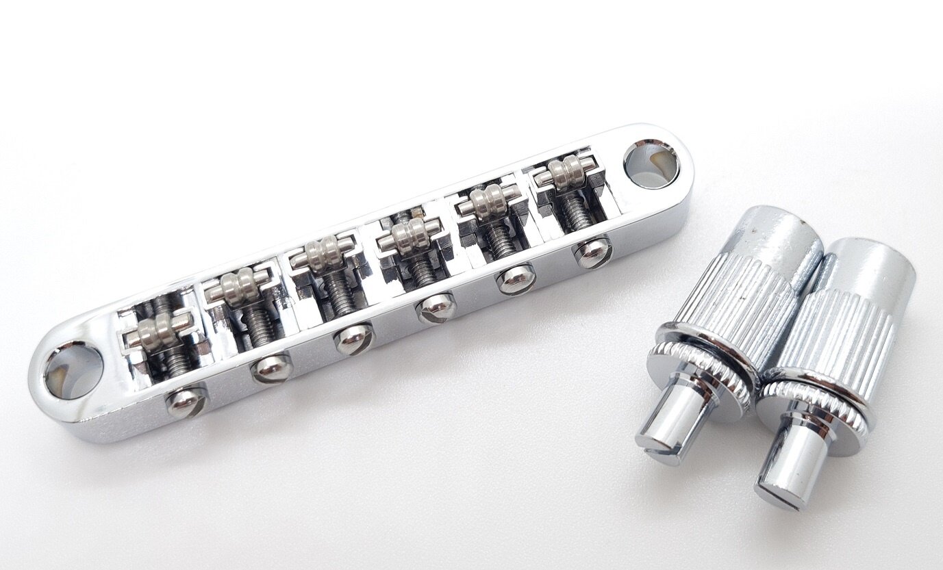 Бридж Tune-O-Matic Partsland LR25BRD-CR, хром