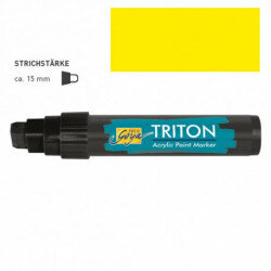 Жёлтый флуоресцентный художественный акриловый маркер "Solo Goya" Triton" 15,0 мм