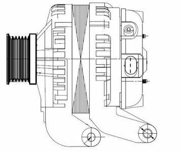 Генератор ford c-max 07-/focus 04- 120a