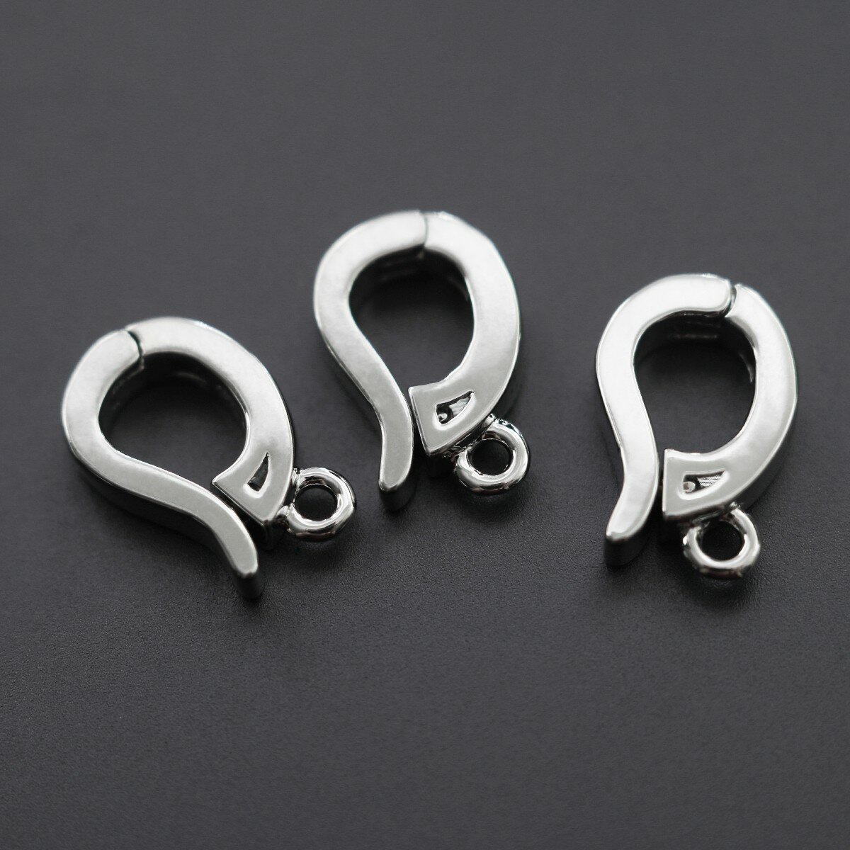 Бейл держатель для подвески 2 шт для бижутерии/рукоделия, цвет платина, 12x10x2.5 мм