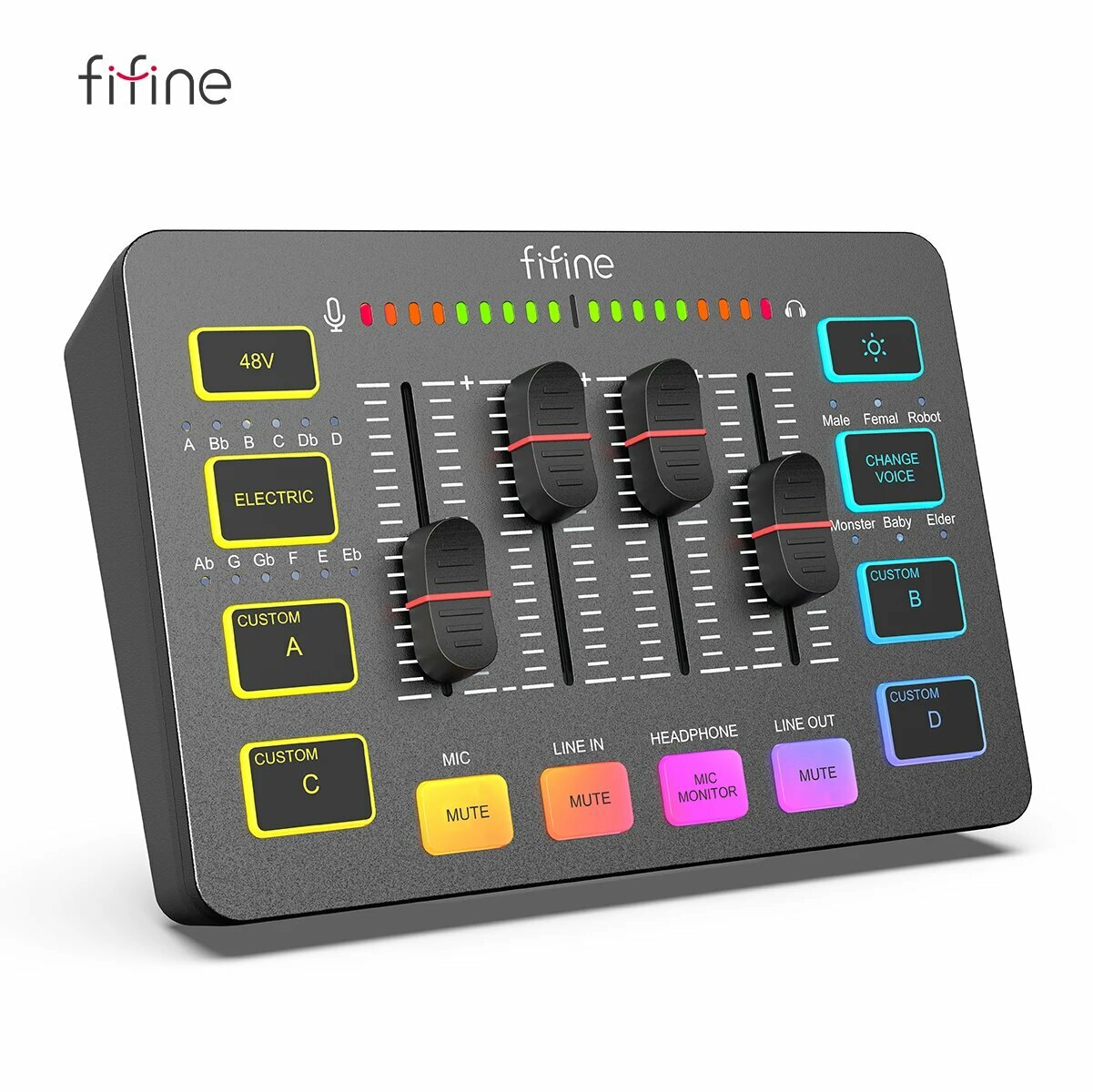 FIFINE Game SC3 USB микшер SC3