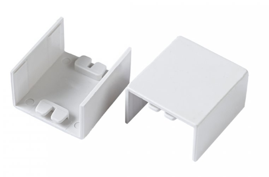 Соединитель для кабель-каналов Промрукав на стык из пластика, белый, 60х40мм, 1шт. / электрика