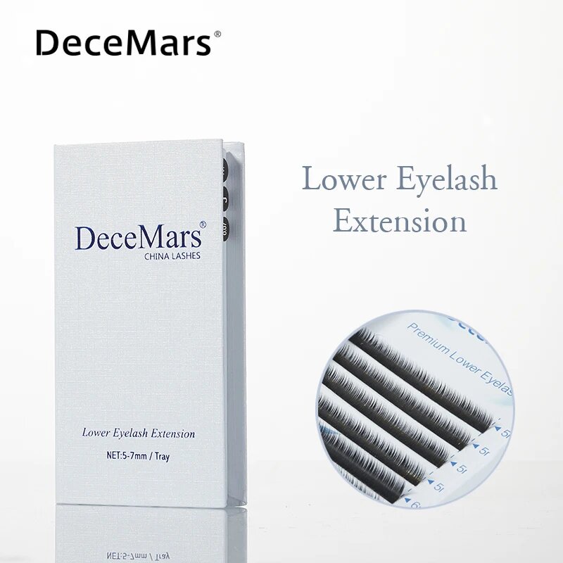 DeceMars ресницы нижние B-изгиб 5-7мм, 0.07мм