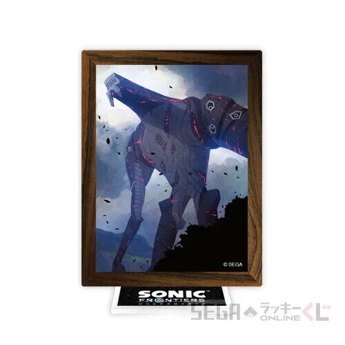 Акриловый стенд. Sonic Frontiers Lucky Kuji Acrylic Stand Giant by Sega