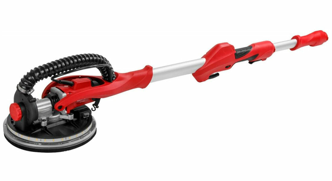 Шлифмашина для стен и потолков Wortex DG 2285, в коробке, 820 Вт, 600-1900 об/мин, 225 мм, регулируемые обороты, подсветка LED, 360 гр.