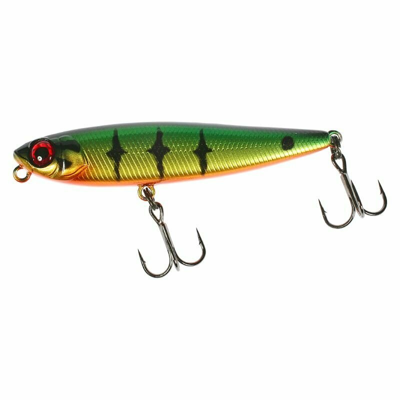 Воблер минноу на щуку/на головля/на судака/на окуня/на форель JACKALL Chubby Pencil цв. peacock