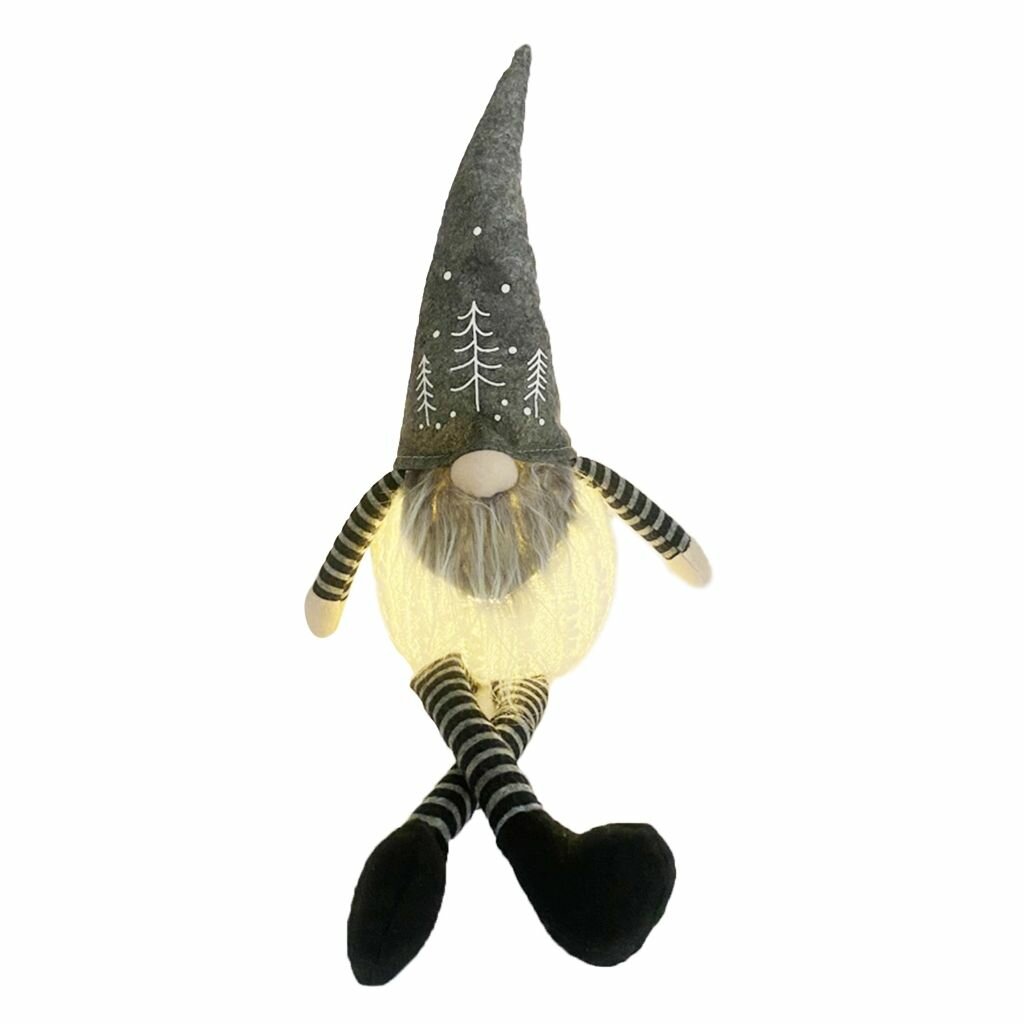 Светящаяся длинноногая безликая кукла - серая