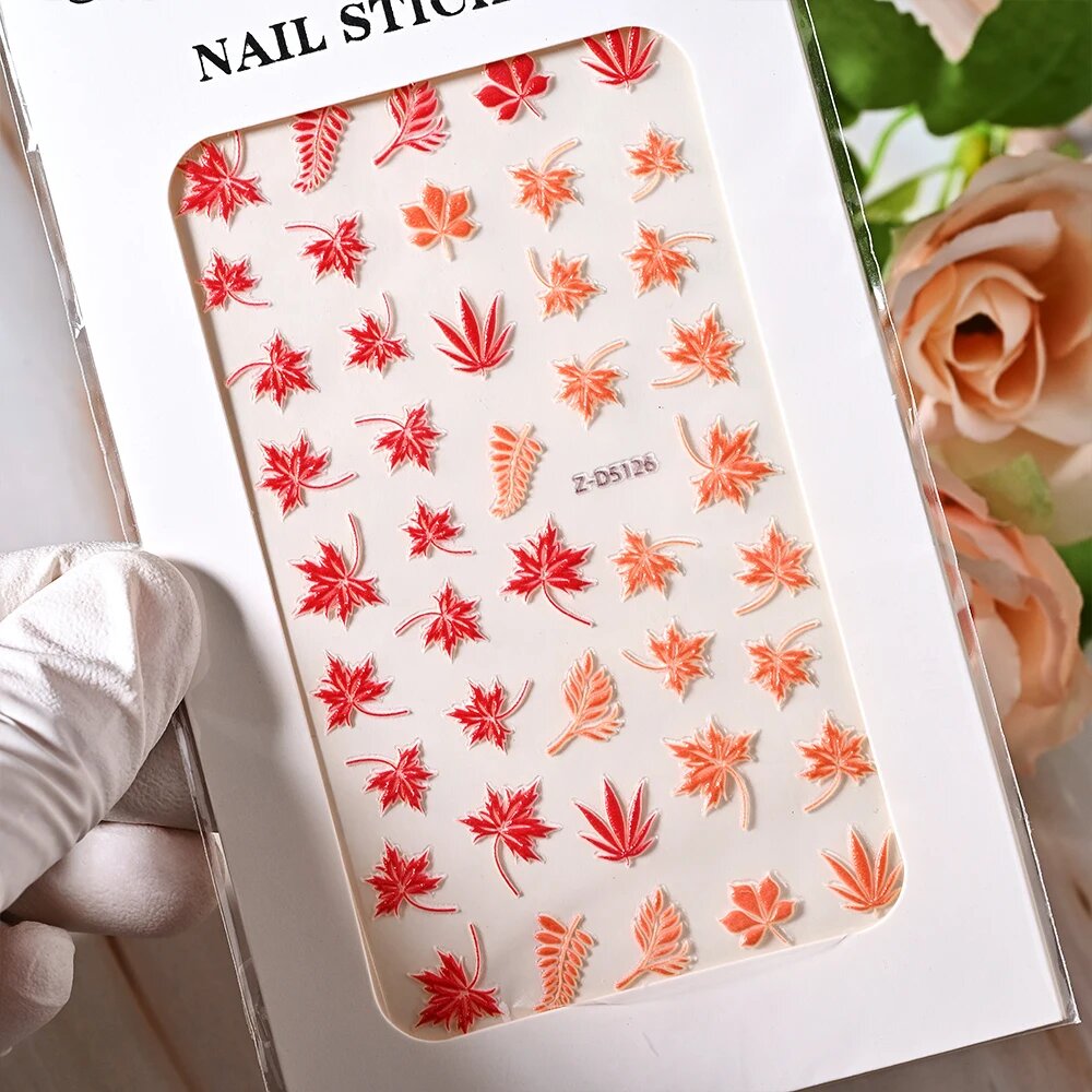 Наклейки на ногти MAFANAILS 5D, Цвет: NO28