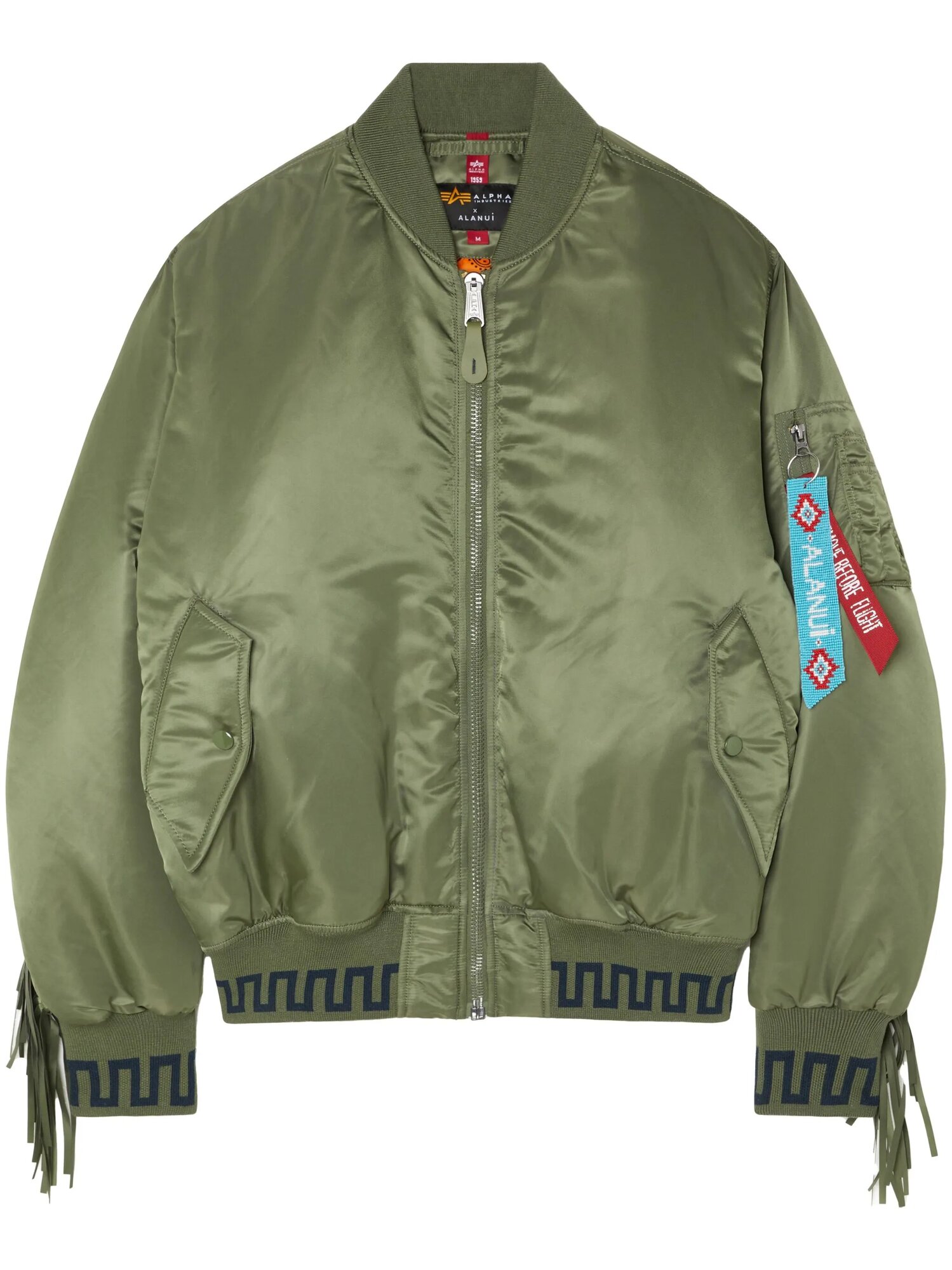 Бомбер x Alpha Industries с бахромой