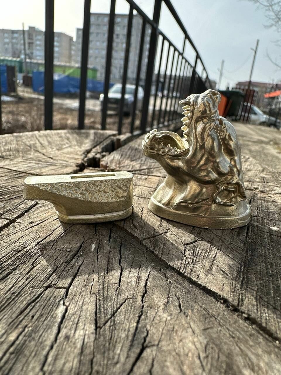 Комплект литья навершия зверя "Собака"(Мельхиор)