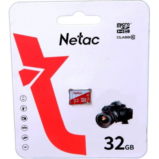 32Gb - Netac MicroSD P500 Eco Class 10 NT02P500ECO-032G-S