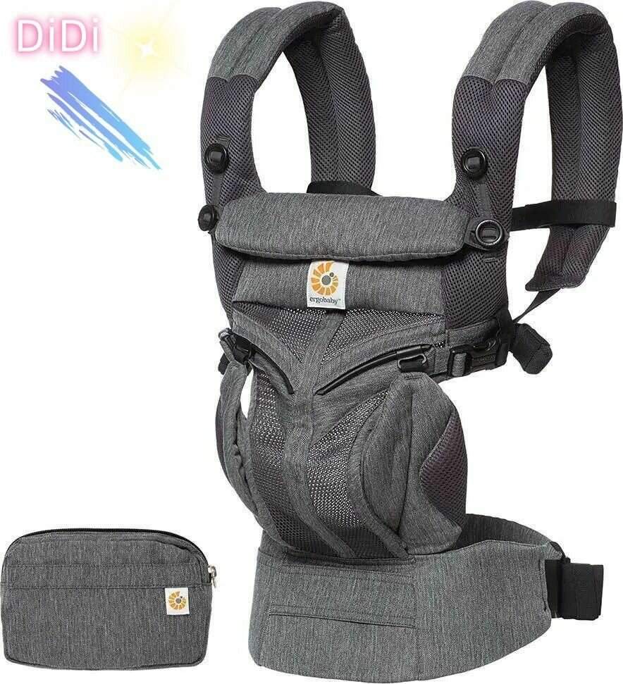 Эргорюкзак- хипсит для малышей от 0 / Ergobaby OMNI 360 Cool Air Mesh - Classic Weave/ сумка рюкзак для мамы