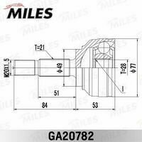 ШРУС RENAULT LOGAN I/SANDERO 1.2-1.6 04- нар. MILES