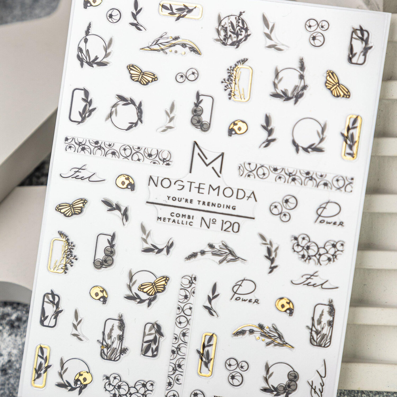 Наклейки Combi Metallic NogteModa №120