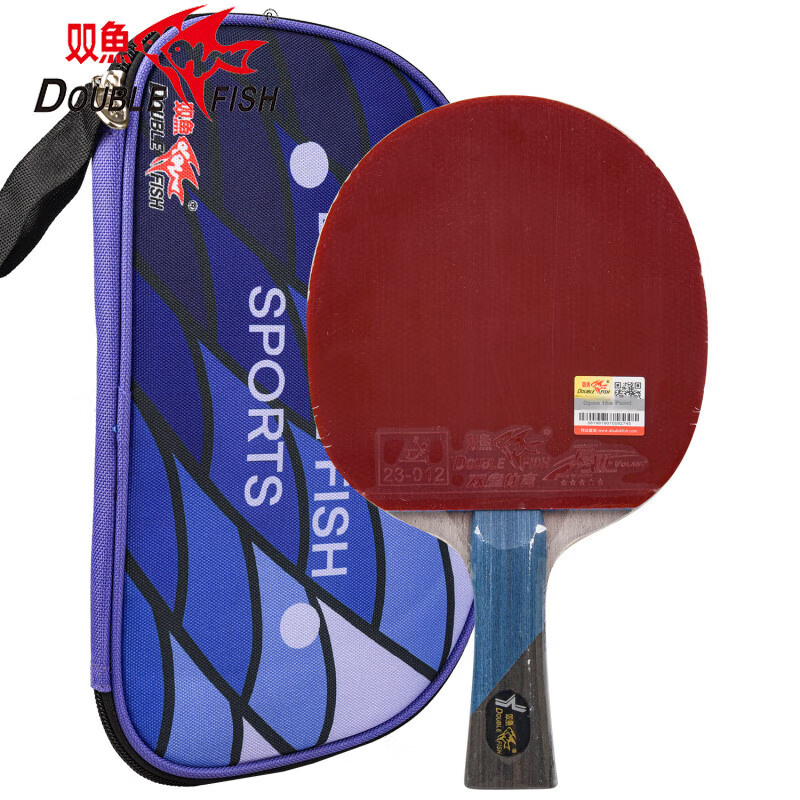 Ракетка Shuangyu Table Tennis Racket, Penhold Grip, цвет красный, черный