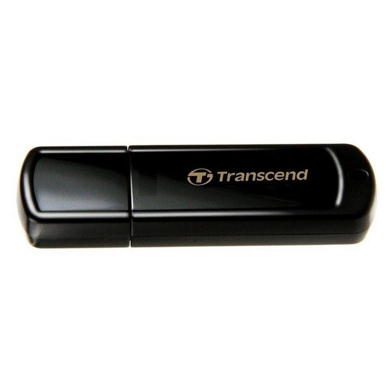 Флеш-карта Transcend JetFlash 350, 8 гб, USB 2.0, черная (TS8GJF350)