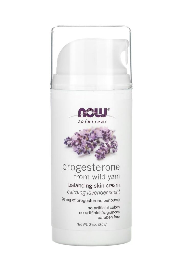 Now solutions крем с прогестероном из дикого ямса с анти стресс ароматом лаванды 86 г