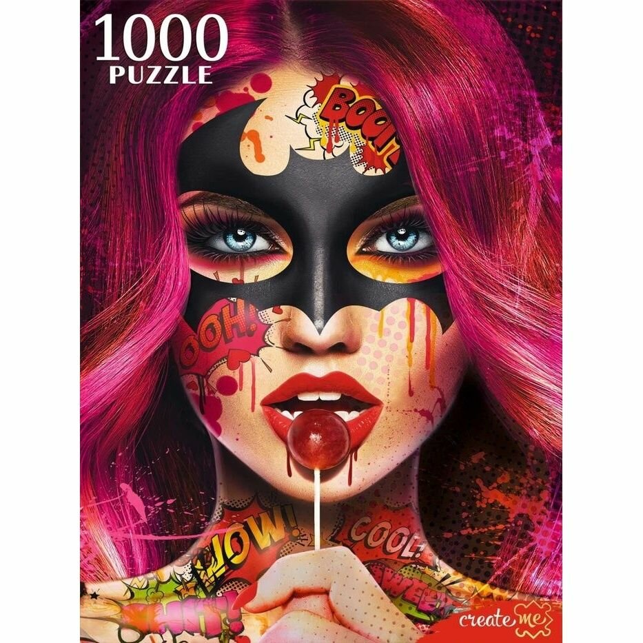 Пазлы Рыжий кот 1000 деталей, Маскарад, Create Me