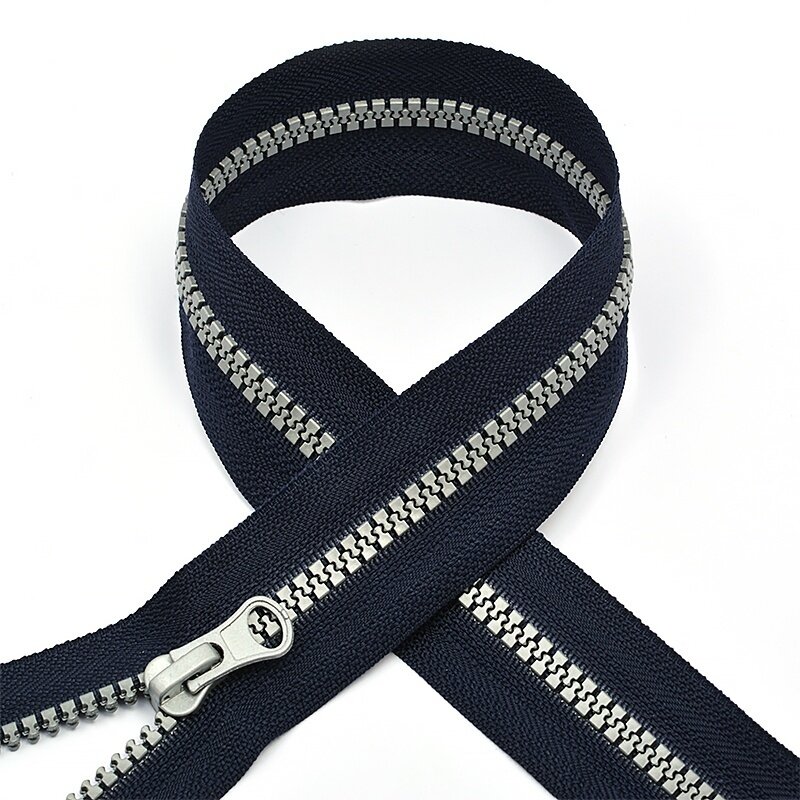 Молния MaxZipper Трактор, №5, серое звено, 55 см, цвет S058, темно-синий, 50 шт (ТР5/НАП. ТН/55. S058)