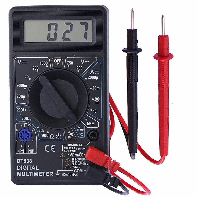 Мультиметр мегеон DT-838, с руководством (к0000010365)
