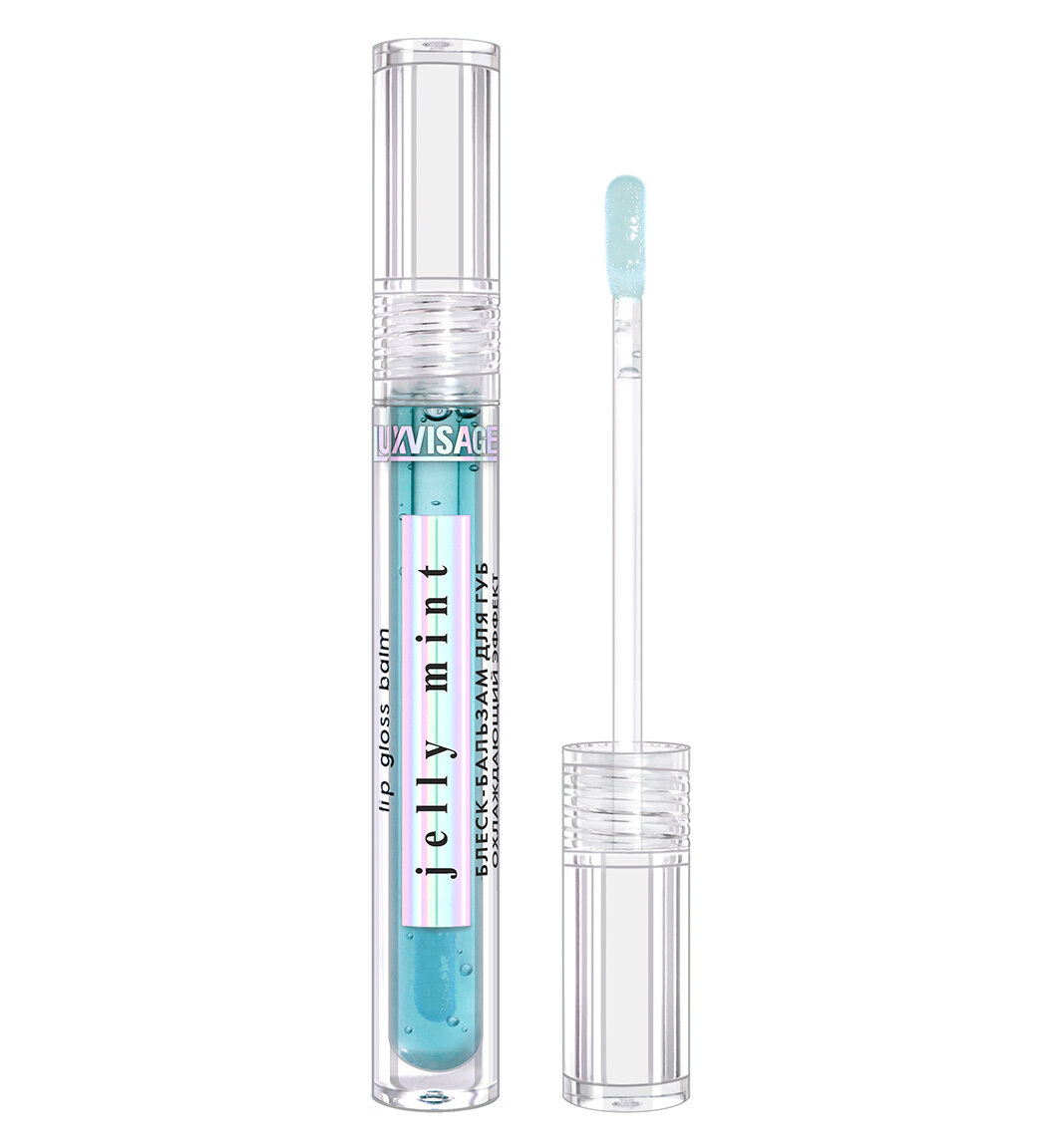 Блеск для губ бальзам LUXVISAGE JELLY MINT охлаждающий эффект