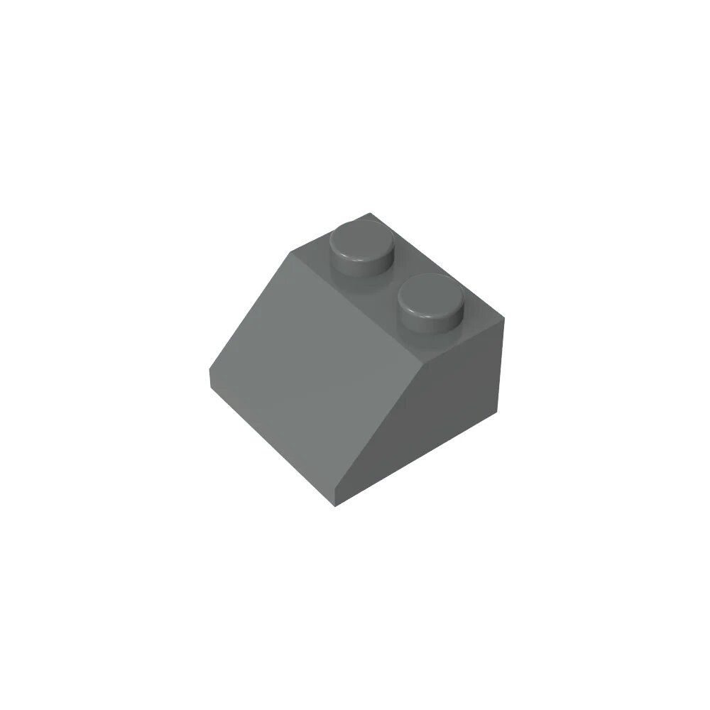 Наклон 45° серый LEGO GOBRICKS GDS-589, цвет 072