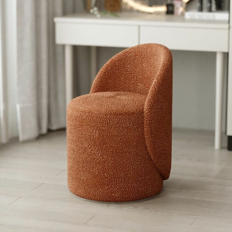 Стул вращающийся Goncuil922618, велюр искусственный, кашемир, 38x40x65 см