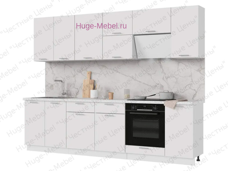 Кухня 2.9 метра "Ксения" глянец Huge Mebel . Ширина 2900. Кухонные гарнитуры