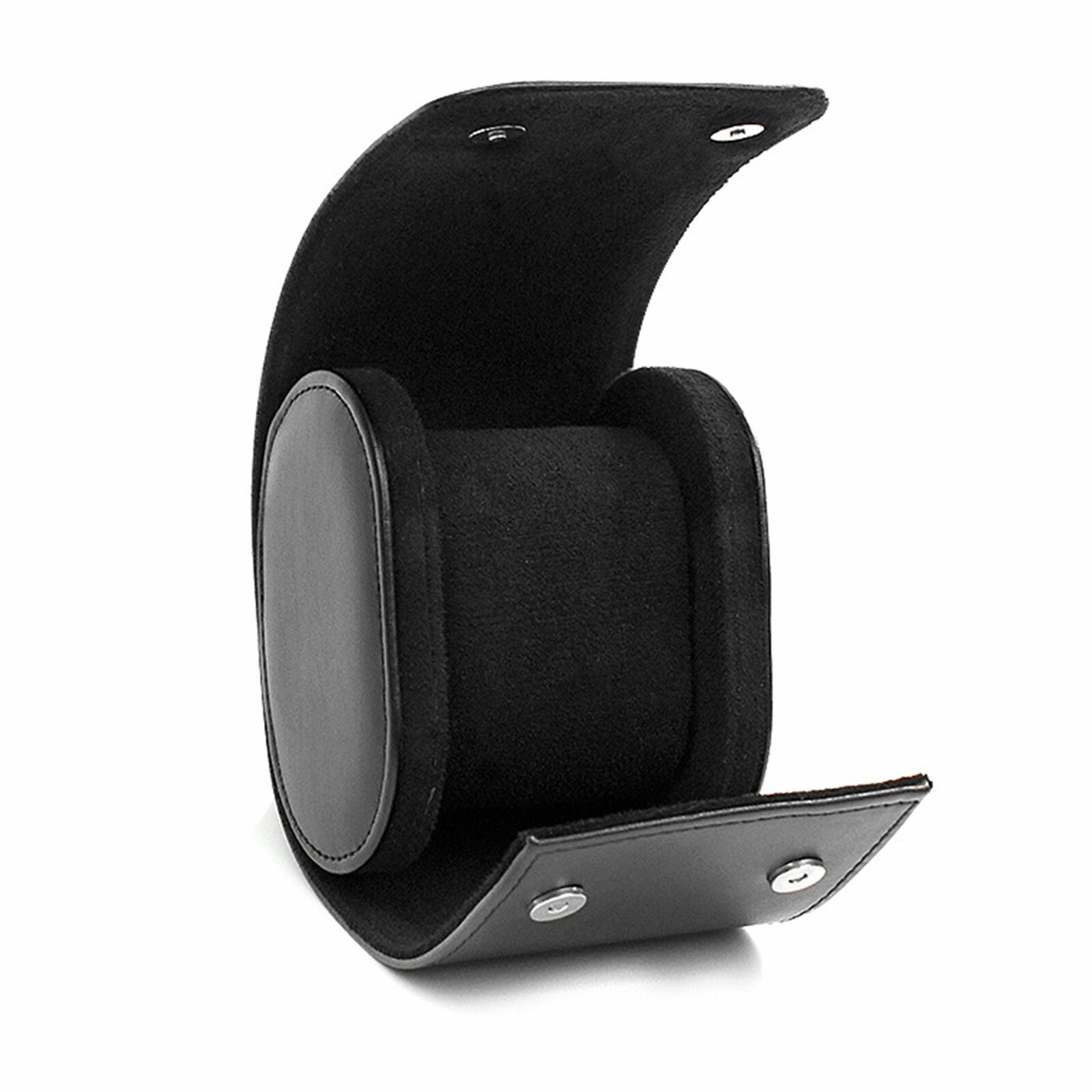 (1 шт.) Коробка для хранения часов из ПУ - черная