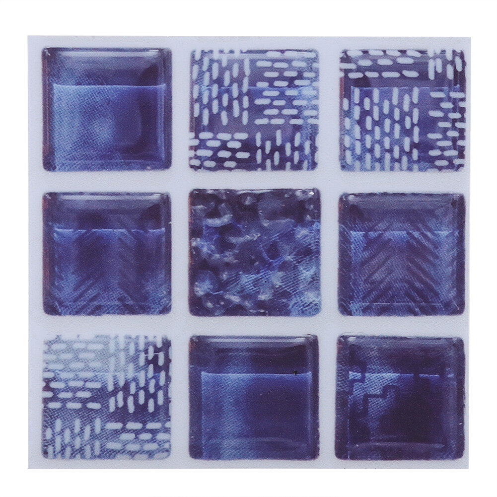 18pcs Mosaic Tile Transfer Stickers Bathroom Kitchen DIY Home(10cm*10cm)(MTS003)