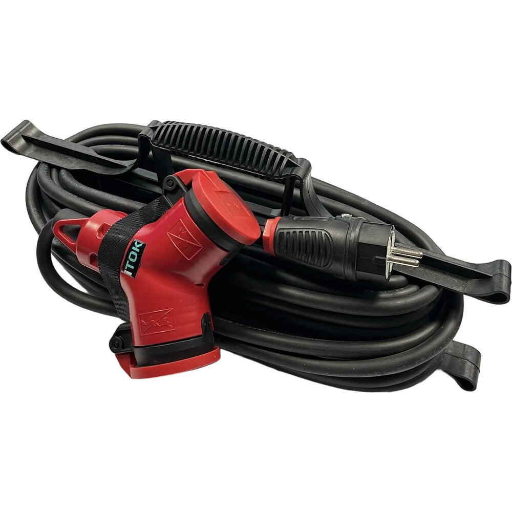 Силовой удлинитель на рамке iTOK с заземлением, серии iconnect pro КГтп-ХЛ 3x2,5 мм, 2 гнездa, ip44, гост, 10 м i-CON