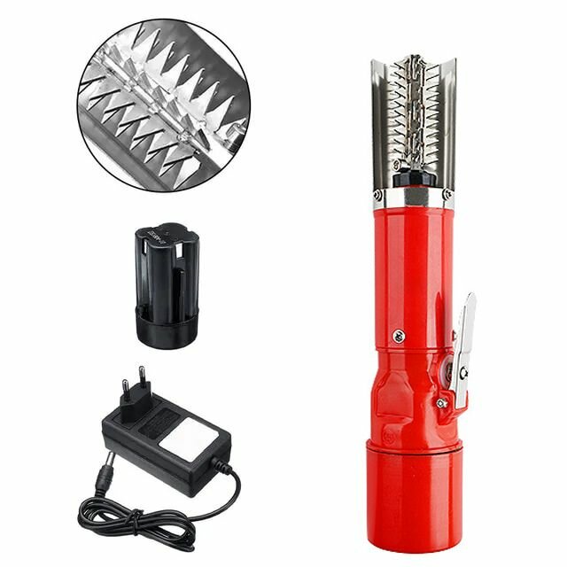 Электрическая рыбочистка с нержавеющей сталью и литиевым аккумулятором для быстрой и удобной очистки рыбы