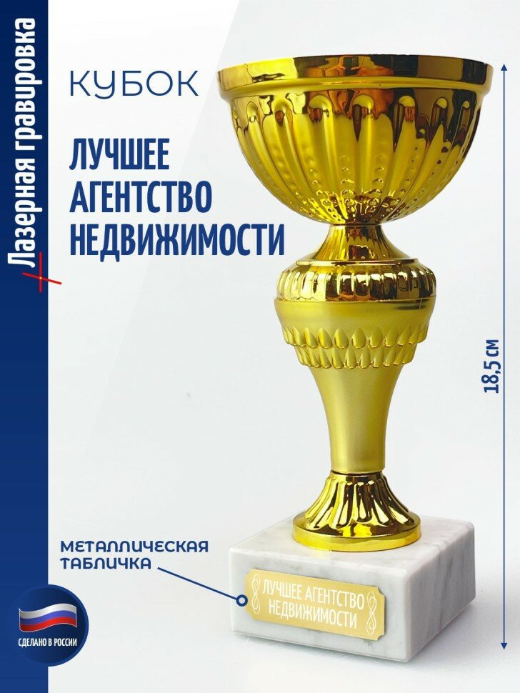 Кубок "Лучшее агентство недвижимости" (18,4 см)