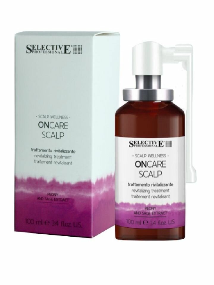 Selective Лосьон-Спрей Ревитализирующий для Стимуляции Роста и против Выпадения Волос, ONCARE SCALP 100мл