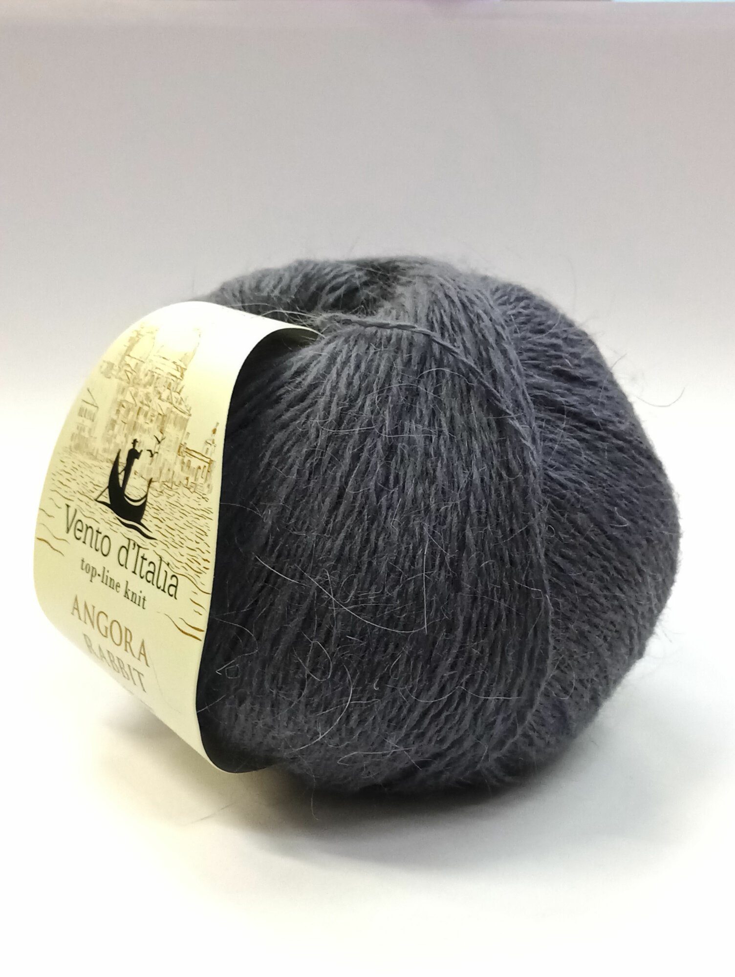 Пряжа Vento d'Italia Angora Rabbit-400 211 (5 мотков по 50г/400м) стальной