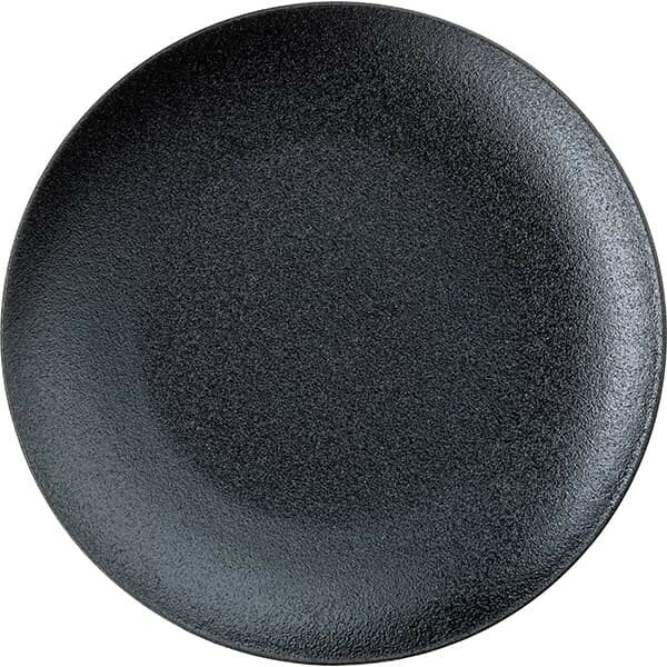 Тарелка «Кунстверк Блэк» мелкая, фарфор, 26 см, черный (Kunstwerk)